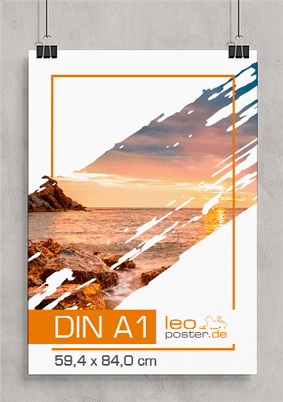 Poster DIN A1 günstig drucken lassen